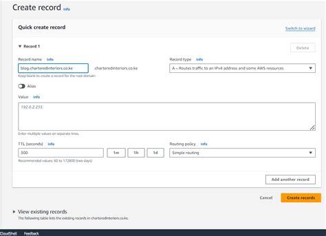 aws route 53 dns record creation route 53 is a scalable domain name