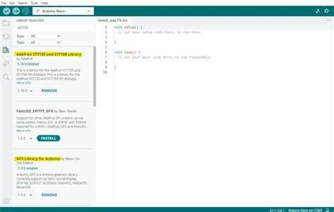 Using The St7735 Tft Display With The Arduino Nano
