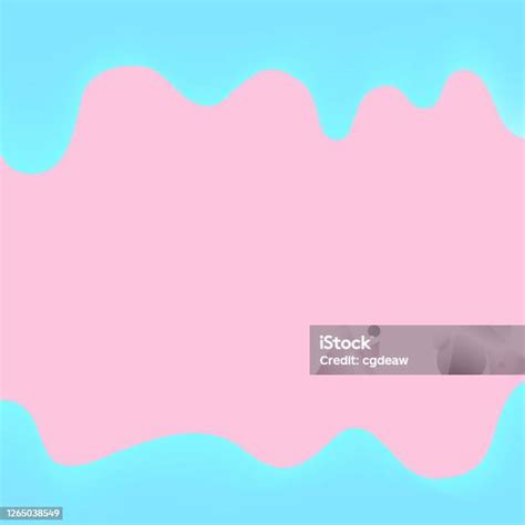 배너 떨어지는 페인트 핑크와 블루 배경 화려한 수채화 물방울 테두리 떨어지는 크리미한 액체의 블루 프레임 배너 포스터 및 복사 공간에 대한 만화 프레임 핑크 아름다운 템플릿