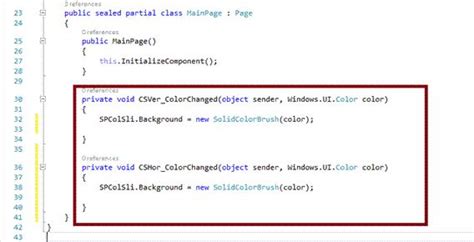 Changing Stackpanel Background Using Coding Fun Colorslider Control In Uwp With Xaml And C