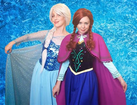 Anna Elsa Frozen Adult Costume Snog The Frog