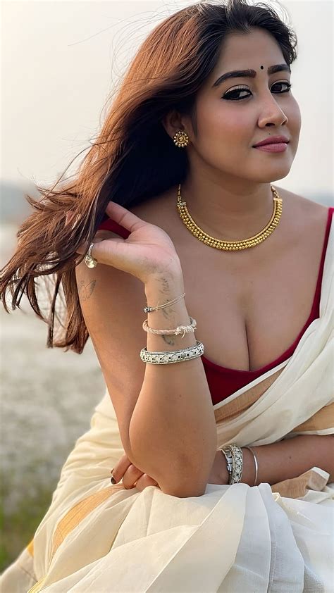 Sadhika Venugopal Hot Cleavage