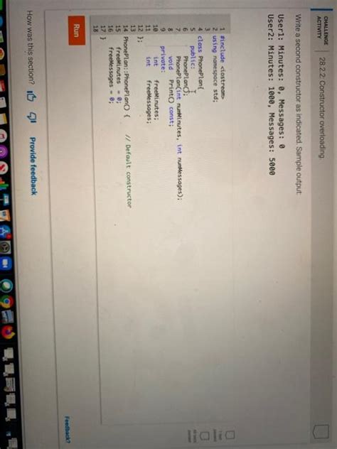 Solved Challenge Activity 282 2 Constructor Overloading
