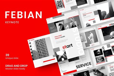 3149 创意商业公司业务介绍个人摄影作品集keynote模板 Febian Business Keynote Template 果觅网（gooodme）