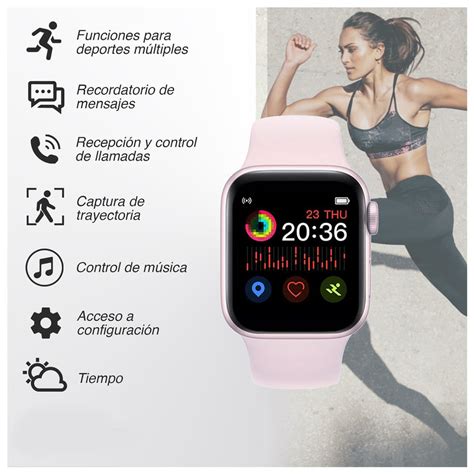 Atletis Smartwatch Reloj Inteligente T Rosado