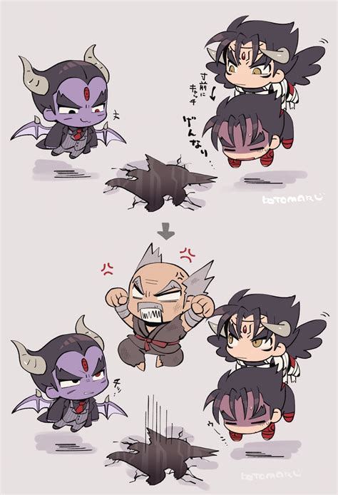 Kazama Jin Mishima Kazuya Devil Jin And Mishima Heihachi Tekken Drawn By Kotorai Danbooru