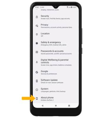 AT T Motivate EABF A Find IMEI Phone Serial Number AT T