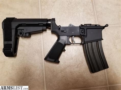 ARMSLIST For Sale Binary Trigger Pistol Lower W SBA3 Brace