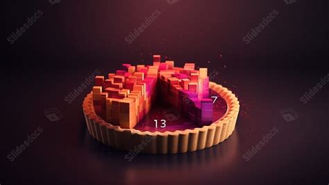 Visualizing Statistics With A 3d Pie Chart Rendering Powerpoint Background For Free Download