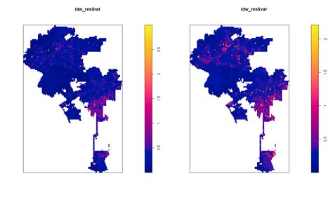 Some Inverse Distance Weighting Hacks Using R And Spatstat Andrew