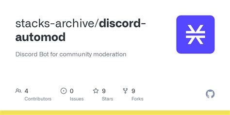 Github Stacks Archivediscord Automod Discord Bot For Community