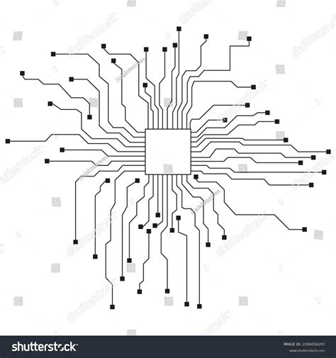 Circuit Board Abstract Technology Element Circuit Stock Vector Royalty Free 2266056293