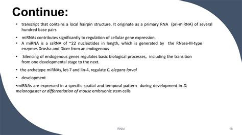 RNA INTERFERENCE UNRAVELING GENETIC SILENCING PPTX Programming Languages Computing