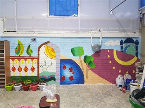 Pin On نقاشی دیوار مدرسه