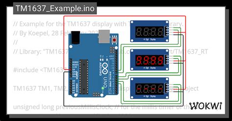 Tm1637 Colon Lighting Up Displays Arduino Forum