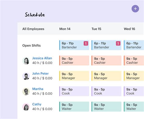 Online Employee Scheduling Software Zoho Shifts