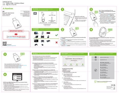 Avantree C Quick Start Guide Bluetooth Pairing Instructions Storyblok