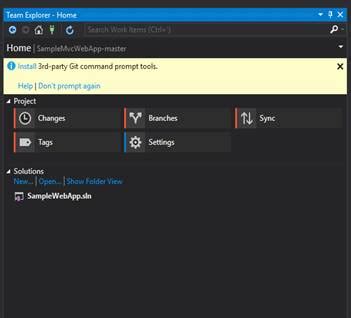 ASP NET MVC Project Integration With GitHub