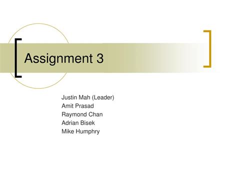 Ppt Assignment 3 Powerpoint Presentation Free Download Id72512