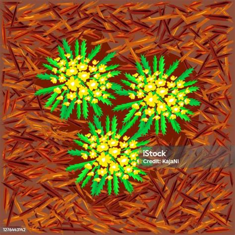 붉은 뿌리 덮개와 꽃 천연 소나무 껍질을 사용하여 화단에 밝은 뿌리 덮개 갈기갈기 찢어진에 대한 스톡 벡터 아트 및 기타 이미지 갈기갈기 찢어진 갈색 계절 Istock
