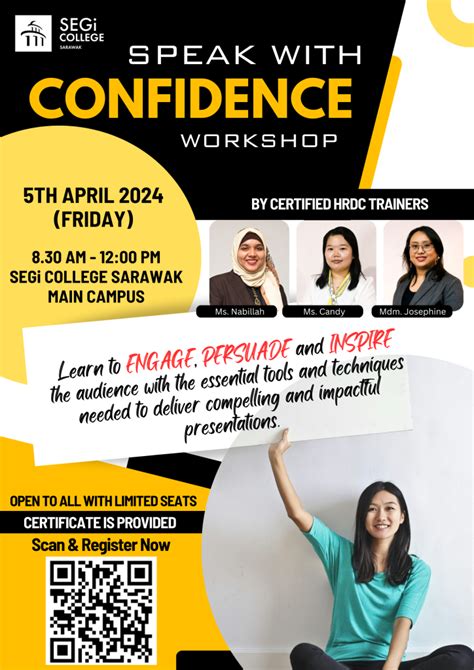 Speak With Confidence Workshop Segi College Sarawak