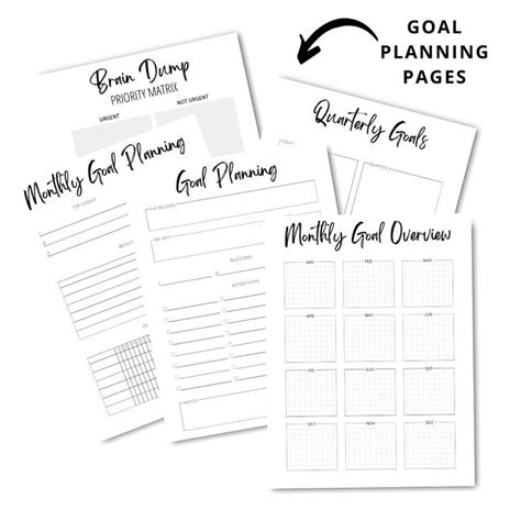 Yearly Planner Printable Yearly Planner Printable Planner Planner