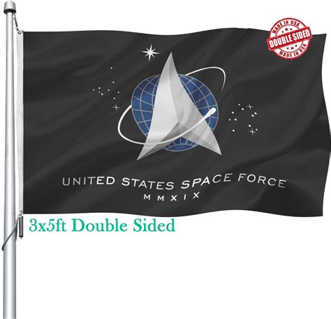 Arsof Us Space Force Flag 4x6 Double Sided United States