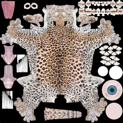 Leopard Cub Playing Fur Animated Rigged Model Turbosquid 2407392