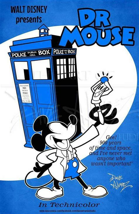 Dr Mouse Doctor Who Art Star Wars Artwork Disney Animation Art