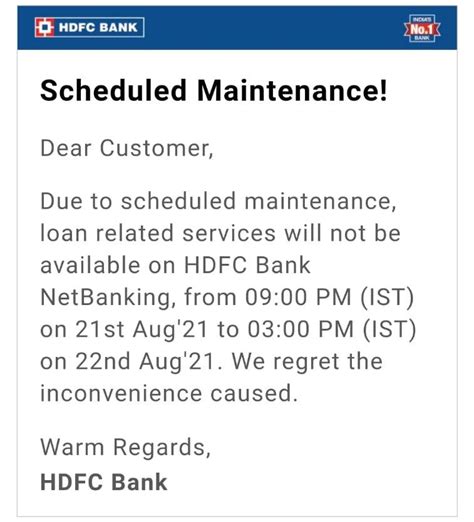 HDFC Bank Alert These Services Will Not Be Available On Net Banking Mobile App For Hours