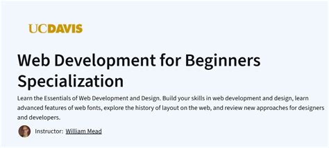 Web Development For Beginners Specialization ~ Computer Languages Clcoding