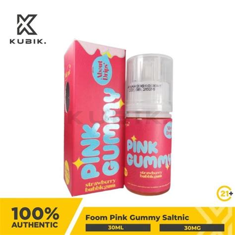 Jual Liquid Foom Pink Gummy Strawberry Gum Salt Nic 30ml
