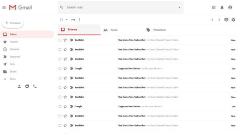 Gmail Clone Ui
