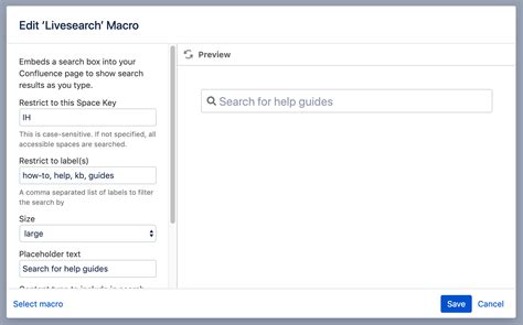 Livesearch Macro Confluence Data Center 8 5 Atlassian Documentation