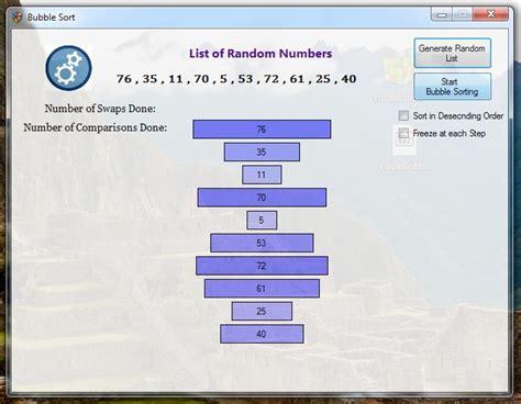 My Programming Notes Code Snippets Visual Bubble Sort