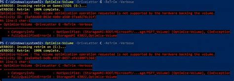 SSD Optimization And TRIM Unable To Run On All SSD S Windows Forums