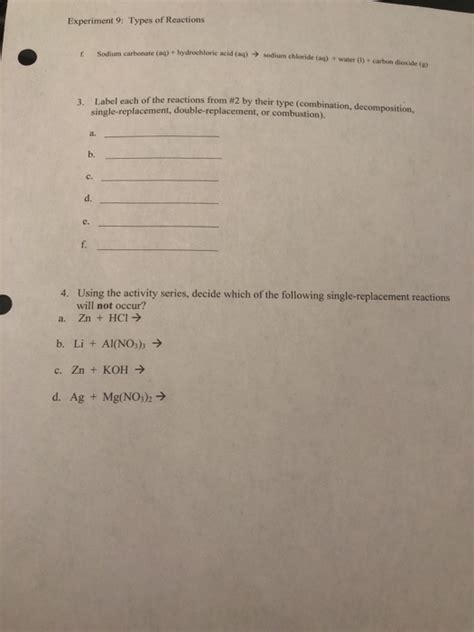 Solved Postlab Using Solubility Rules Decide Which Of Chegg Com