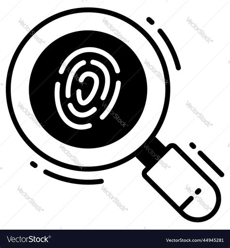 Fingerprint Copyright Law Intellectual Property Vector Image