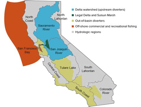 Sacramento San Joaquin Watershed Map