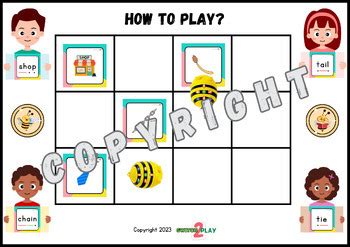 Bee Bot Digraph Matching Game Sh Ch Ai Oa Ie By Switch2Play TPT