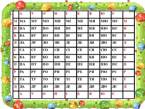 Презентація Розчитка 1 клас Таблиця