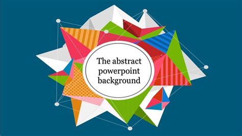 Abstract Powerpoint Slide With Blue Background