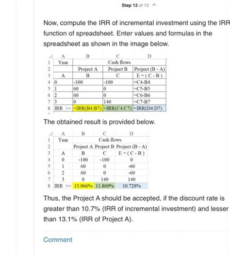 Solved Chapter Problem D Calculate The NPV Of The Chegg Com