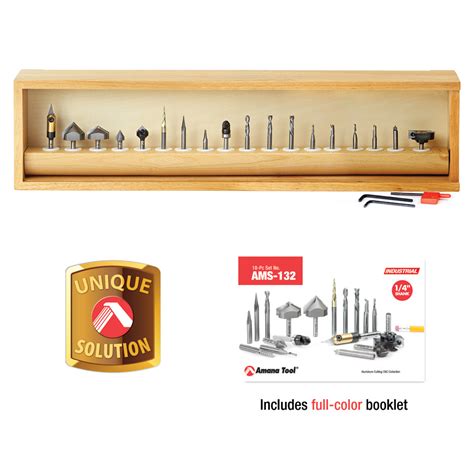 AMS Pc Signmaking Advanced CNC Router Bit Collection Inch Shank CNC Router Bits