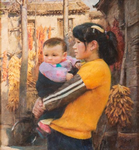 Wen Xin Zhang Oil On Canvas