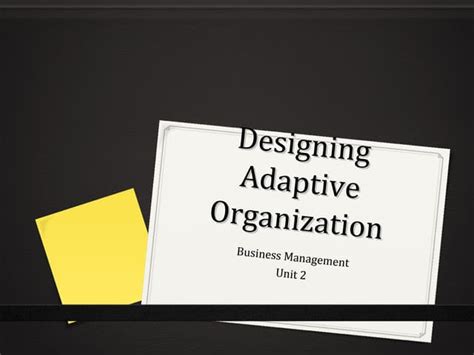 Designing Adaptive Organization Ppt Large Business Business