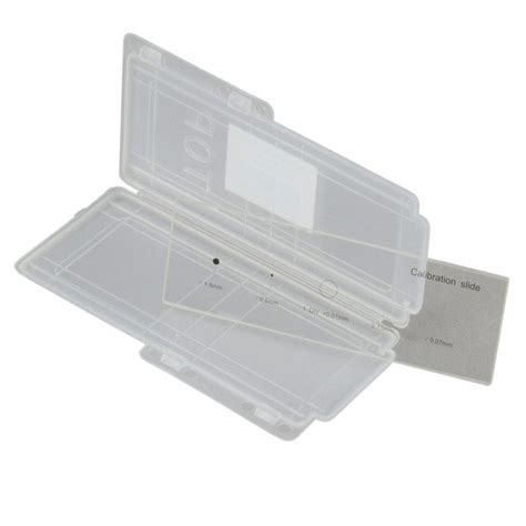 0 01mm X Y Ruler And 4 Dot Microscope Calibration Slide Omax
