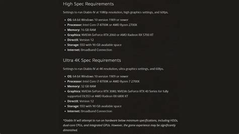 Hellish Diablo 4 Launch Pc Specs Include Nvidia Rtx 4000 Gpu