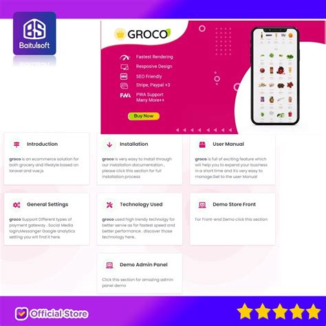 Jual Source Code Aplikasi Groco Vue Laravel Ecommerce System Shopee Indonesia