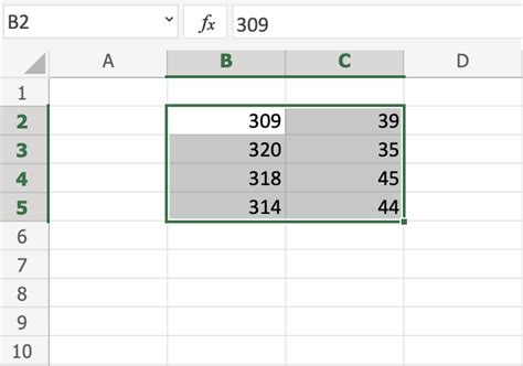 Excel Move Cells
